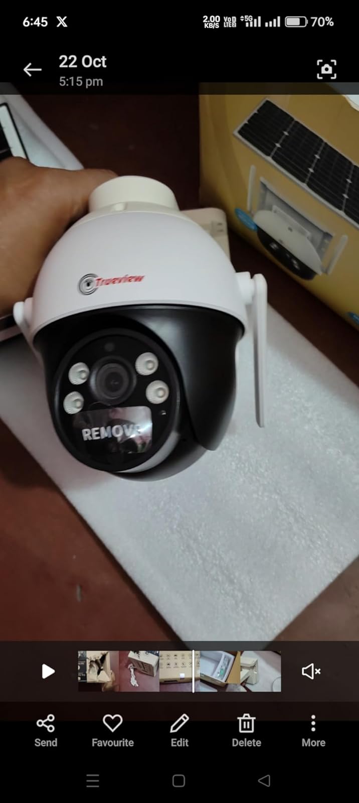 4G Solar Mini Pan-Tilt Camera - Solar CCTV Camera